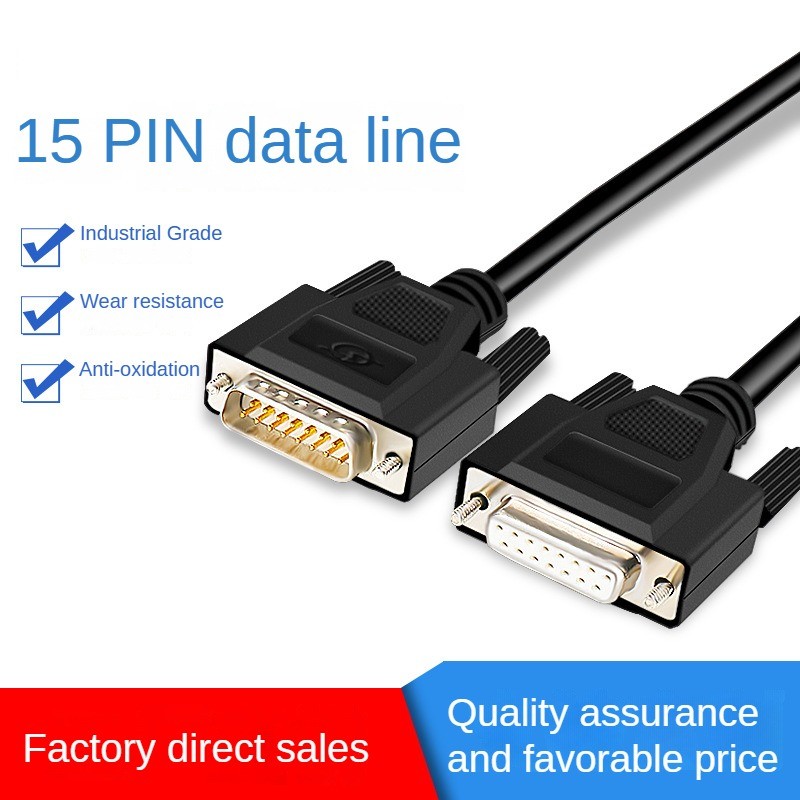 Industrial Grade DB15 Connection Cable Male to Male to Female to Female ...