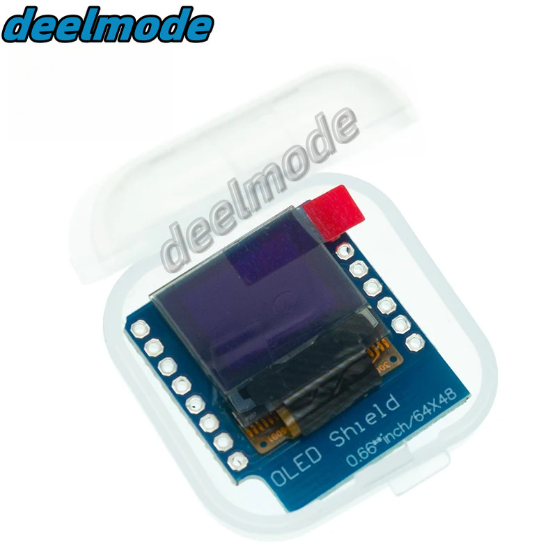 0.66 inch OLED Display Module for WEMOS D1 MINI ESP32 Module AVR STM32 64x48 0.66" LCD Screen ...