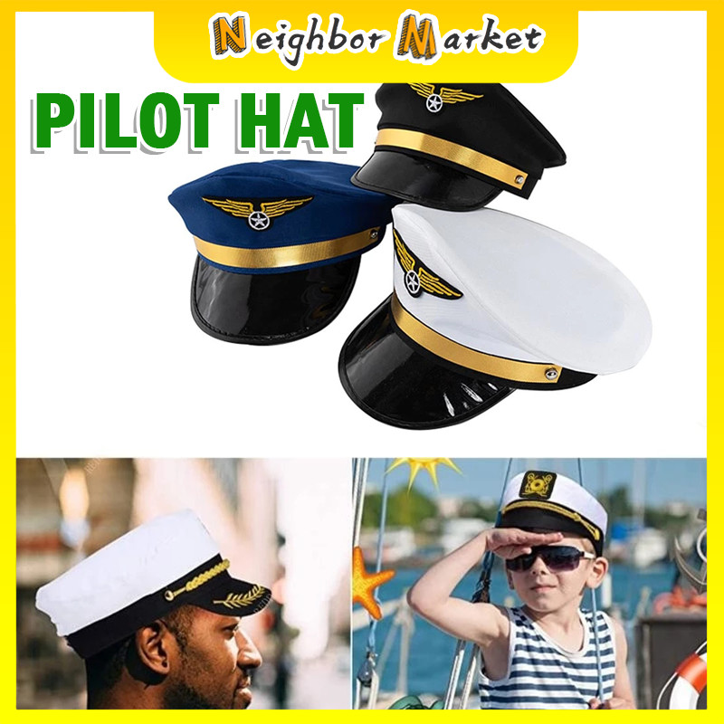 Pilot Hat Pilot Costume Hat Halloween Party Pilot Hat Decorative Pilot ...
