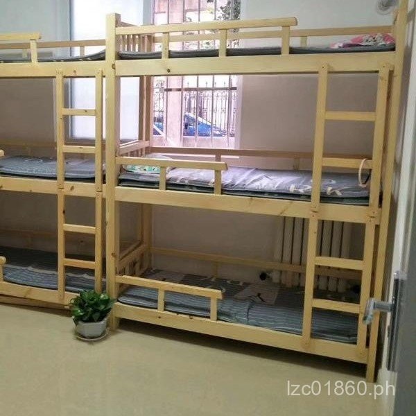 Dormitory Upper and Lower Bunk Bed with Children's Dining Table, Three ...