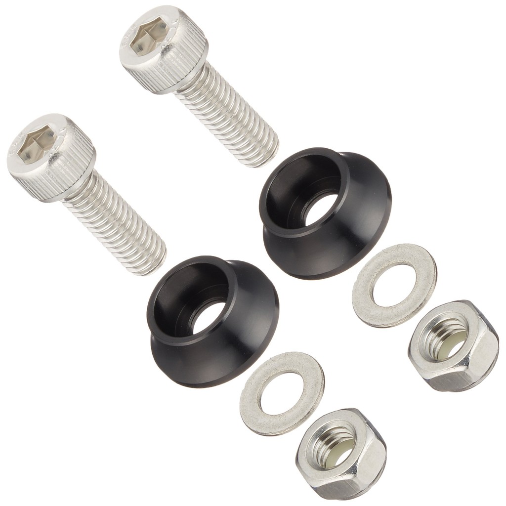 C.F.POSH License Plate Cap Bolt & Nut Black 200385 | Shopee Philippines