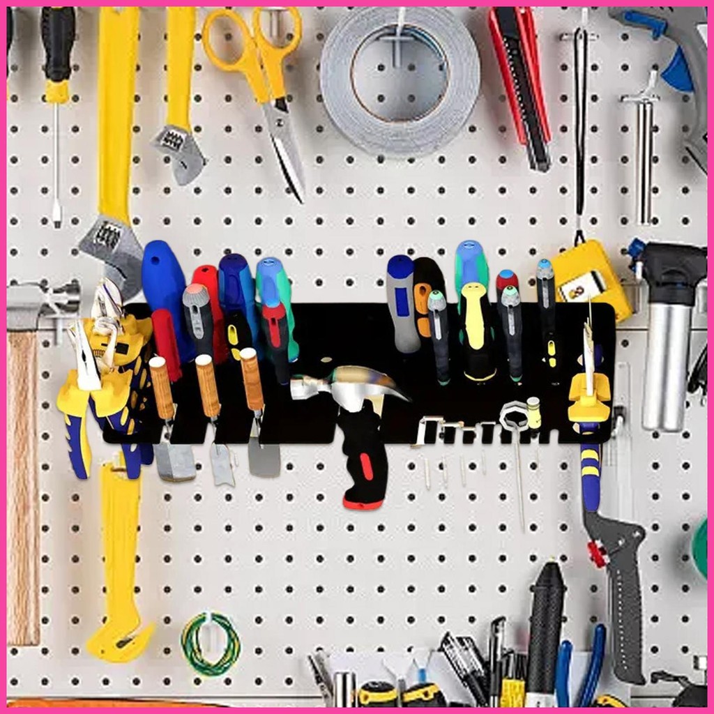 Screwdriver Storage Heavy Duty Metal Tool Organizer Shelf Mounted Tool ...