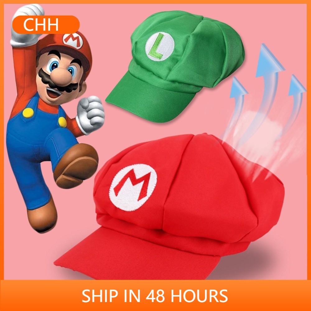 Super Mario Octagonal Hat Mario Hat Cartoon Game Peripheral Cosplay ...