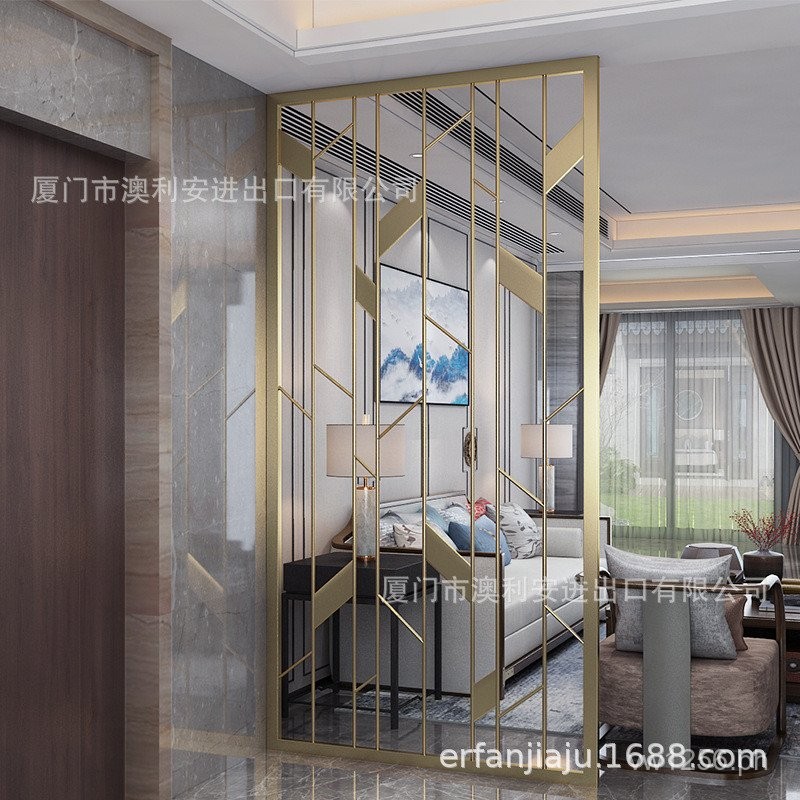 Wrought Iron Hollow New Chinese Style Living Room Light Luxury ...