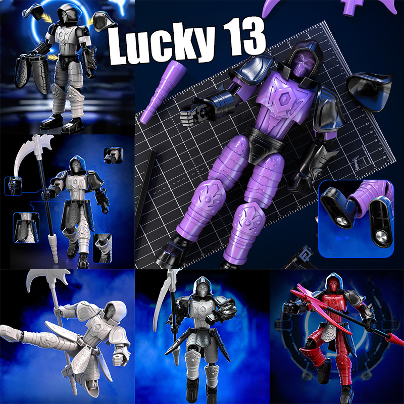 Skeleton devil Lucky 13 Action Figure Dummy 3D Printing Model Sickle ...