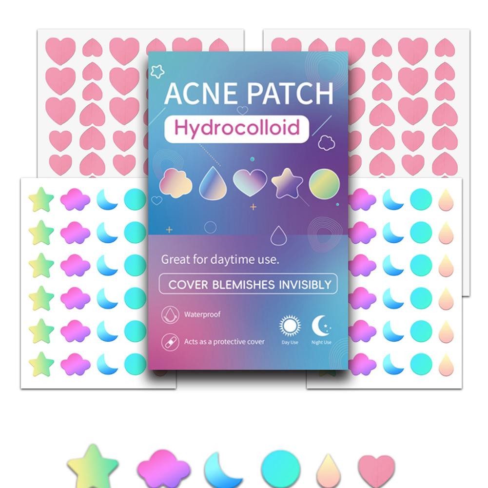 Star Shape Acne Patches Pimple Patch Pink Mixed Boxed Pimple Sticker ...