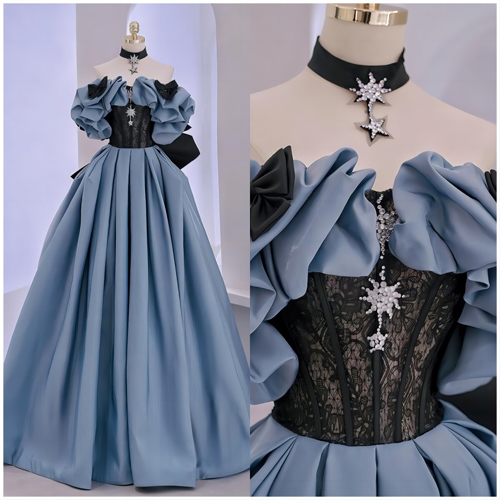 Blue Evening Dress New Engagement Wedding Birthday Party Graduation ...