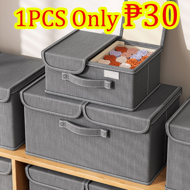 Household multifunctional foldable storage box clothes wardrobe laundry ...