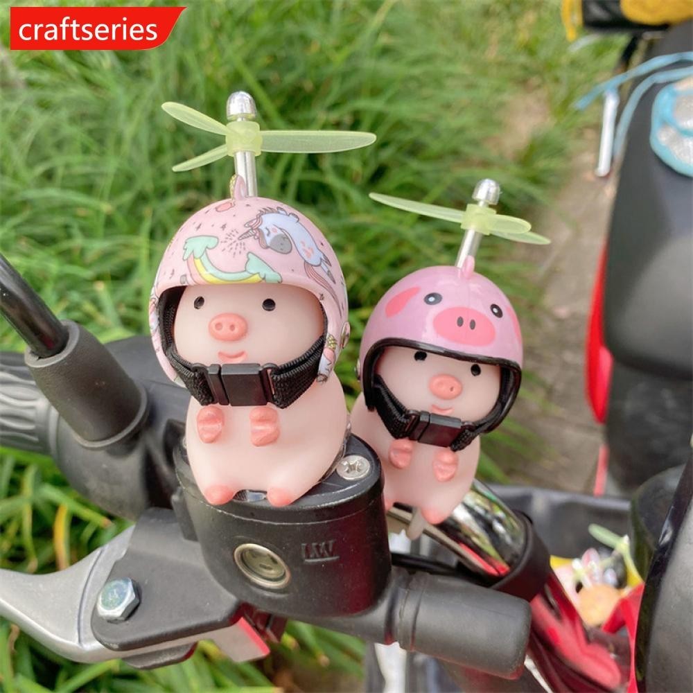 CRAFTSERIES Little Pink Pig Car Accessories Wind Broken Car Cute Pig ...