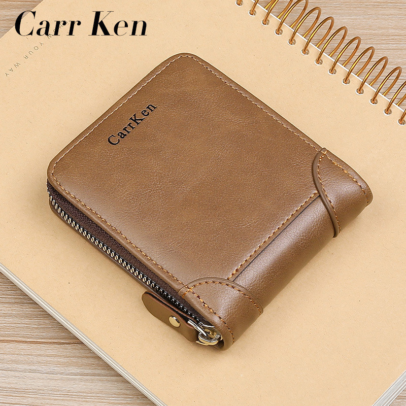 CarrKen New Men's Wallet Retro Horizontal Multi functional Card Bag ...