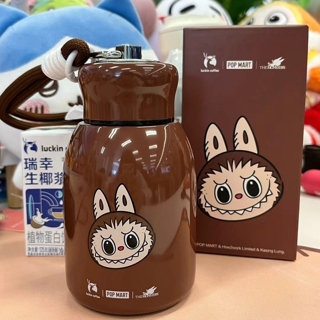 Thermos Cup Water Cup [] labubu Pop Mart Co-Branded Ruixing Merchandise ...