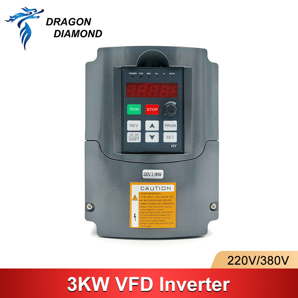 3kw Inverter 220v HY VFD Variable Frequency CNC Spindle Motor Drive Speed Control 400Hz 13A 1HP ...