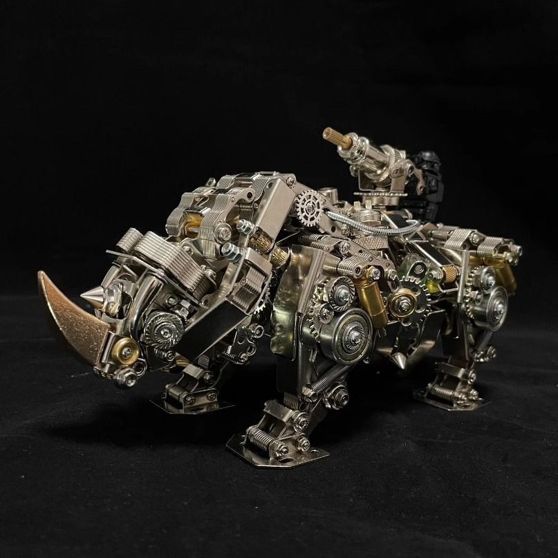 Ultra-high Difficulty Metal Assembled Rhino Model Adult 3d Three ...