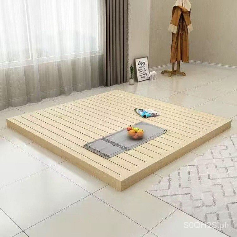 Bed Bed Shelf Double Bed Rib Grills Plank Bed Japanese Style Deck Non ...