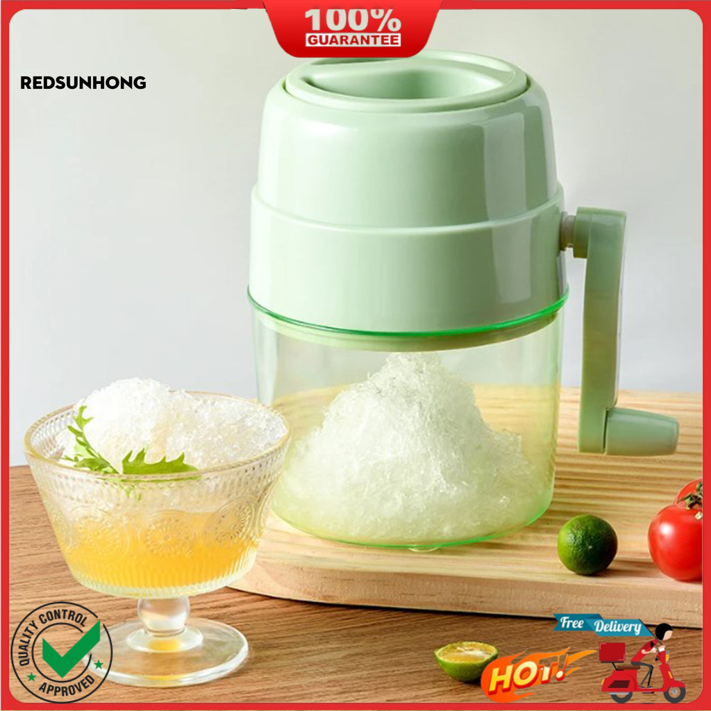 COD Manual Ice Crusher Rotary Handle Stainless Steel Blades Summer ...
