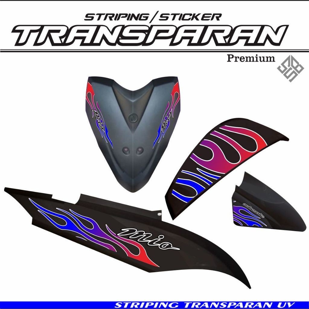 Motorcycle Stickers/Striping MIO GT Transparent UV Stickers/MIO J And ...