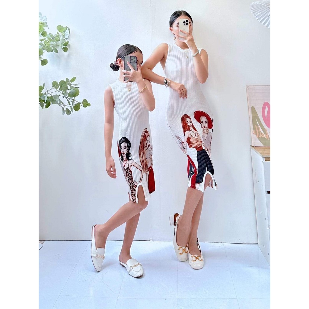 Bodycon Dress for Women and Kids M&D set (Read descriptions) | Shopee ...