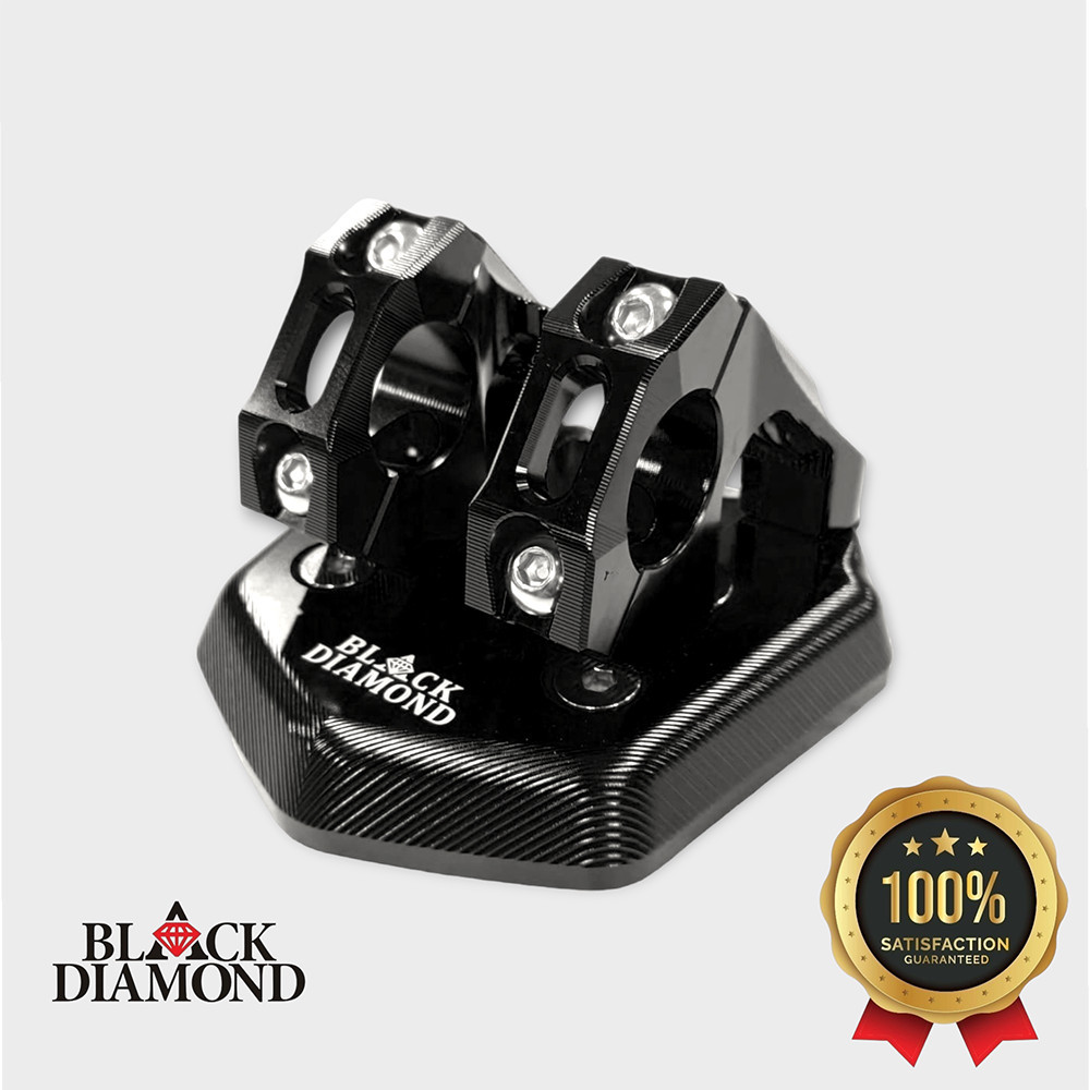 Nmax PCX 150 PCX 160 HANDLEBAR RAISER FULL CNC BLACK DIAMOND HANDLEBAR ...