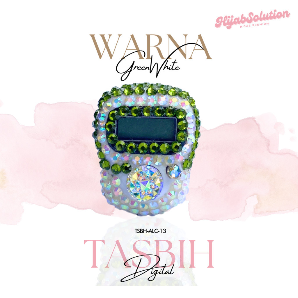 Basic Oval digital tasbih Swarovski resin cute tasbih swarowski digital ...