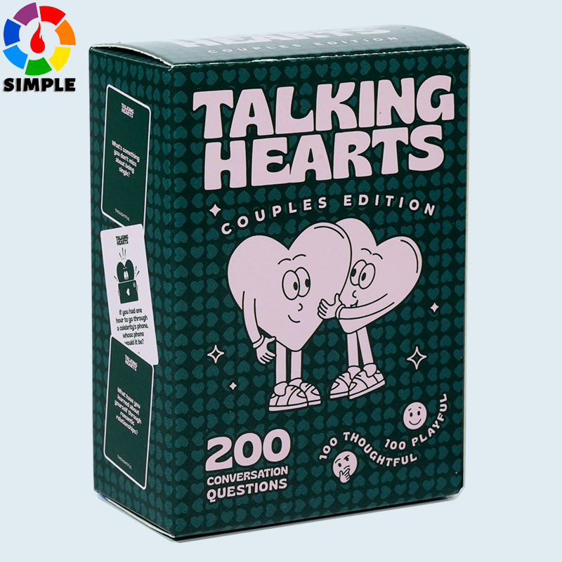 TALKING HEARTS Conversation Cards - Couple Card Game for Date Nights ...