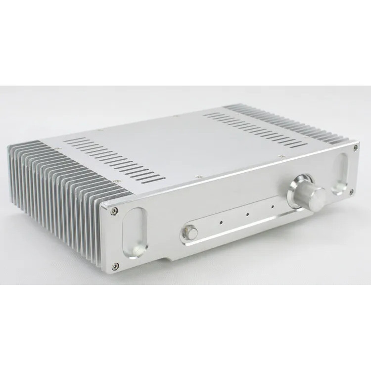 D207 W335 H75 Sandblasting Aluminum WA55 Chassis DIY Balanced Power Amplifier Supply Case Audio ...
