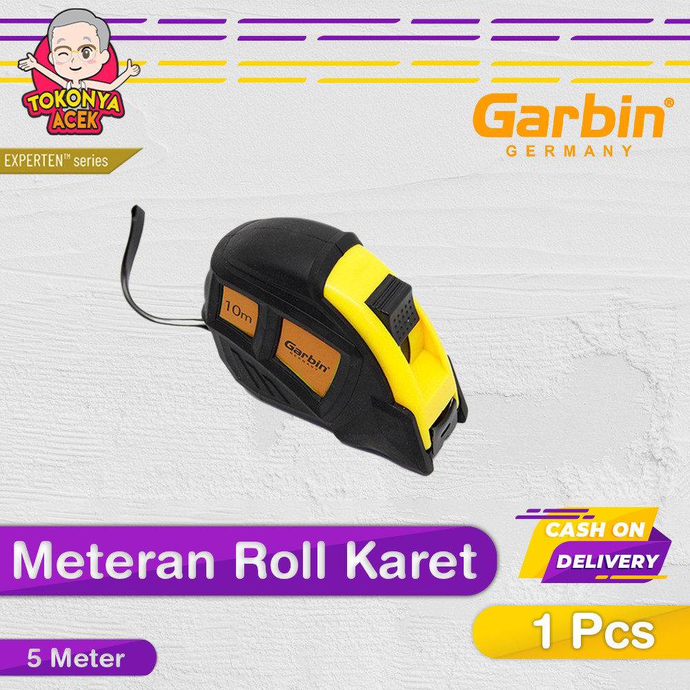 Garbin 5 Meter Rubber Roll Meter Measuring Tape - Experten Series Heavy ...