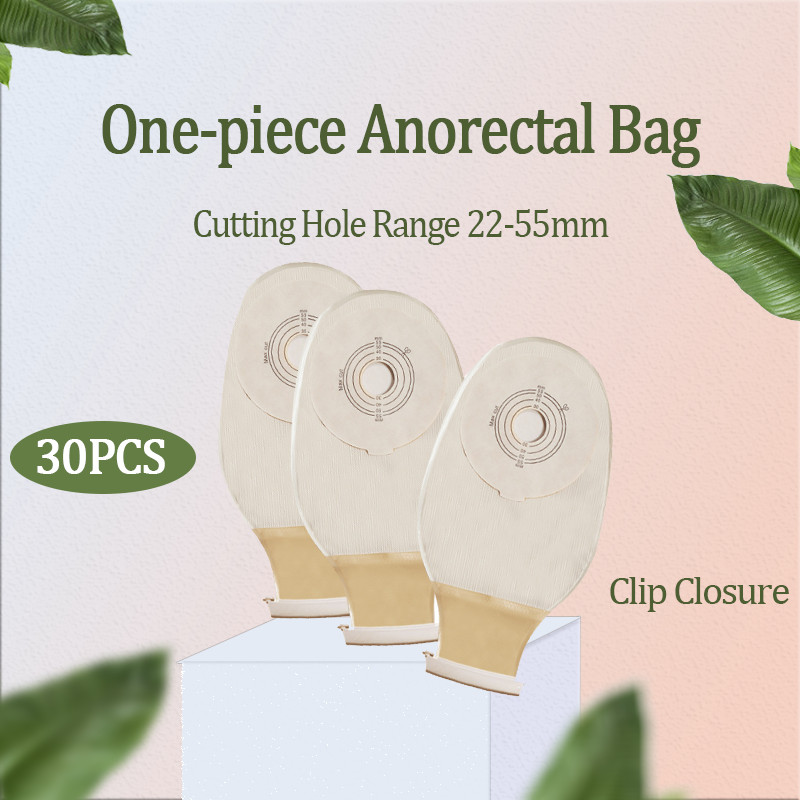 30PCS/Box Ostomy Bag One-Piece Anorectal Bag, Disposable False Anal Bag ...