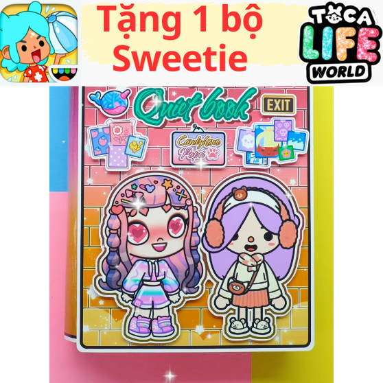 Avatar World Pazu vs Toca Boca Quiet Book Paper Doll- Happyfunny ...
