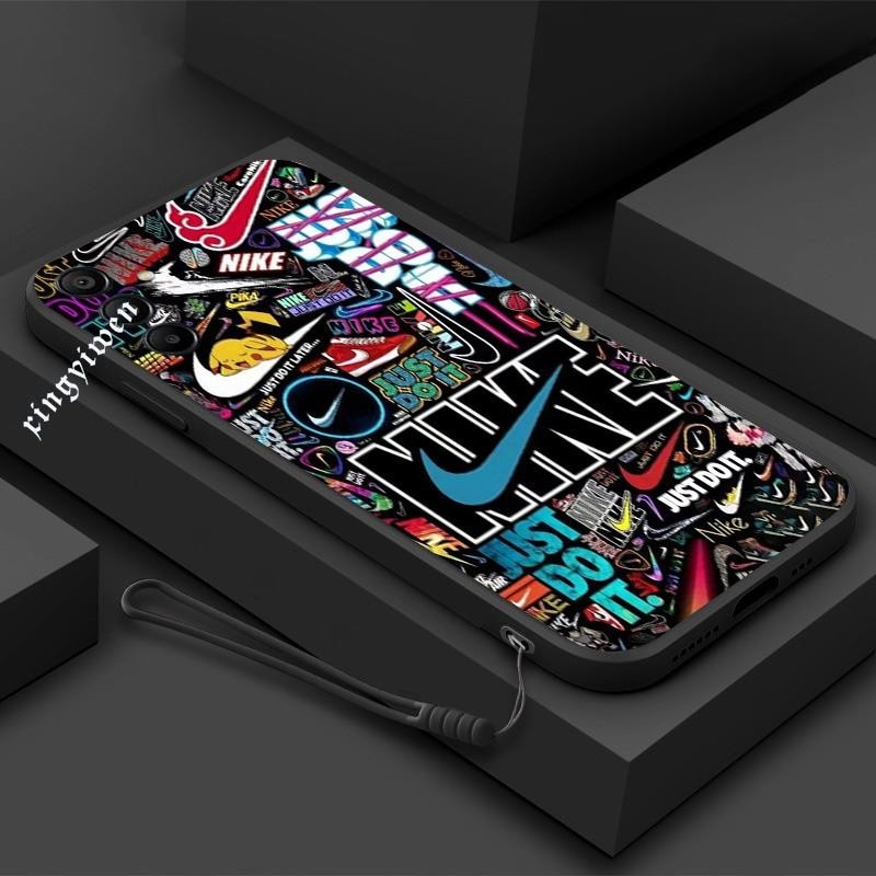 Casing Samsung Galaxy A15 A15 5G Trendy Brand Label Stickers Straight ...