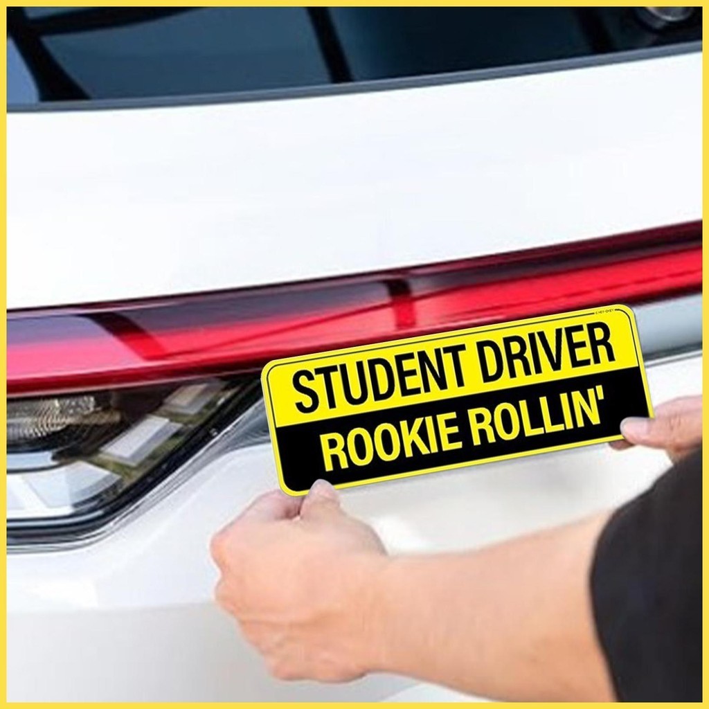 Student Driver Magnet New Drivers Sticker Driving Signs Stickers for ...