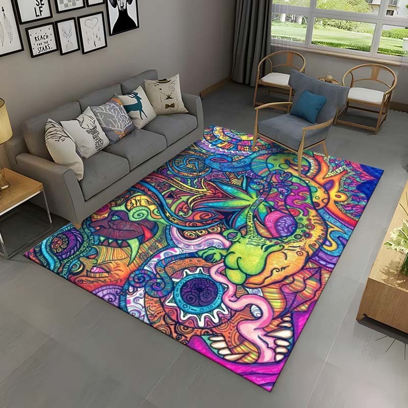 Hippie style carpet living room carpet floor mat bedroom modern yoga ...