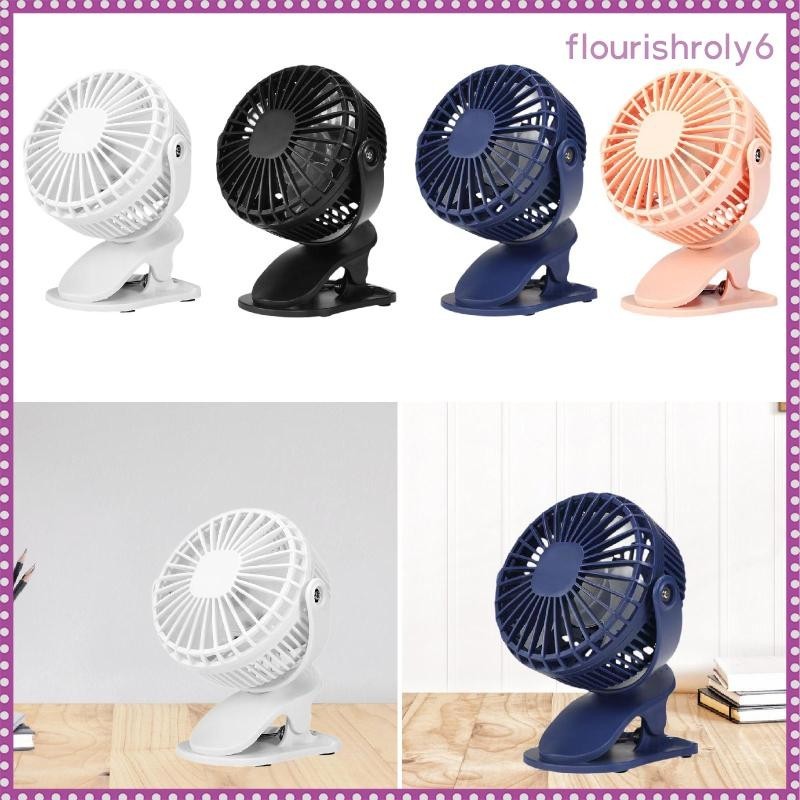 [flourishroly6] Clip on Fan Quiet USB Small Fan with Fan for Climbing ...