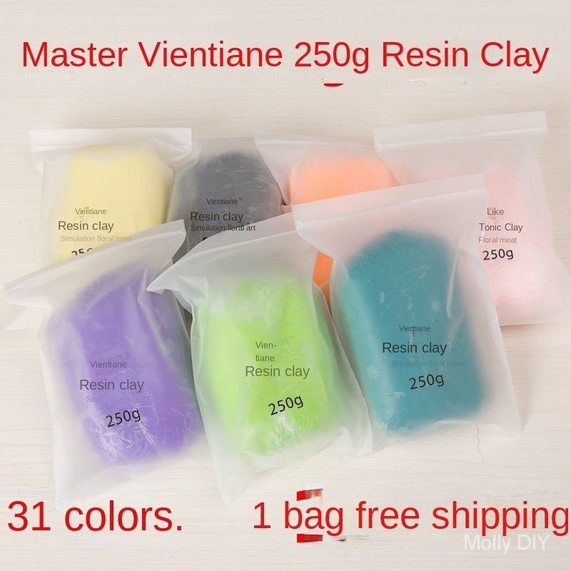 In stock Vientiane Master Resin Clay 250G Translucent Crystal Material ...