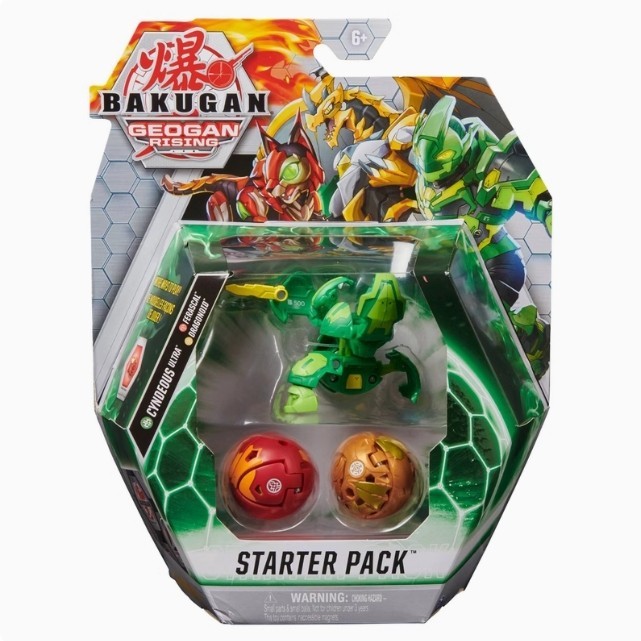 Bakugan Geogan Rising Starter 3 Pack Cyndeous Ultra Ferascal Dragonoid ...
