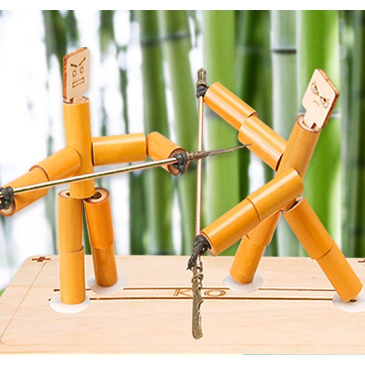 Bamboo Puppet Fighting Puppets Bamboo Fighting Folk Games for Children ...