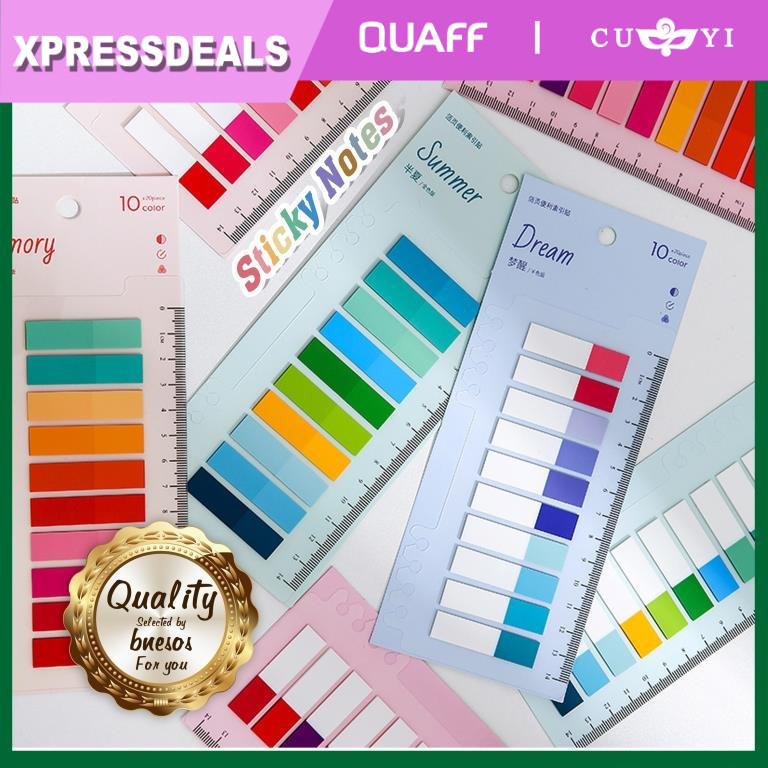 Sticky Notes Flags Tabs Index Book 200 Sheets/Card Binder Notebook ...