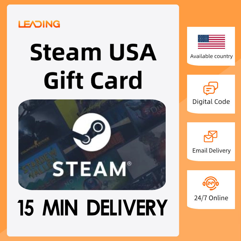 Steam Gift Card USA $10-$50 US dollar⚡STEAM USA Wallet Codes⚡Steam ...