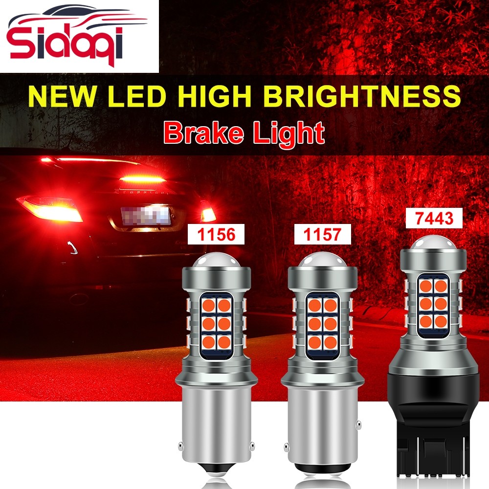 1Piece Car LED Brake Light Bulb T20 7440 W21W/7443/1157 BAY15D/1156 LED ...