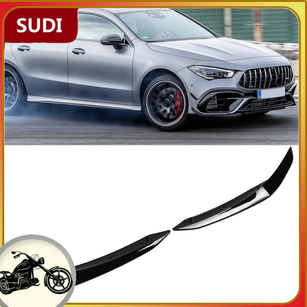 Sudi Front Bumper Side Spoiler KIMISS Lip Splitter ABS Wrap for CLA ...
