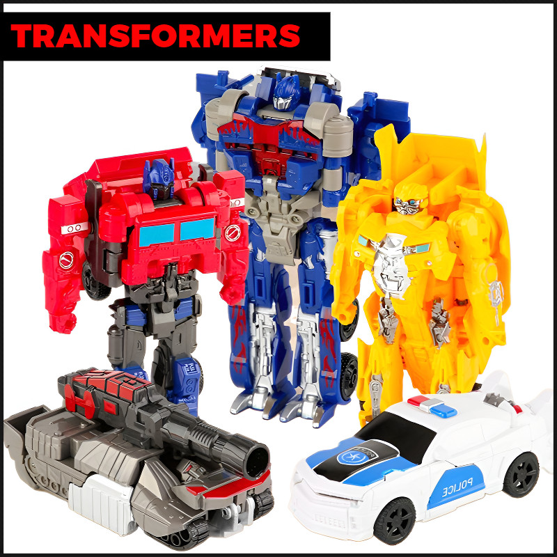 Transformers Optimus Prime & Bumblebee Robot Car One-Step Manual ...