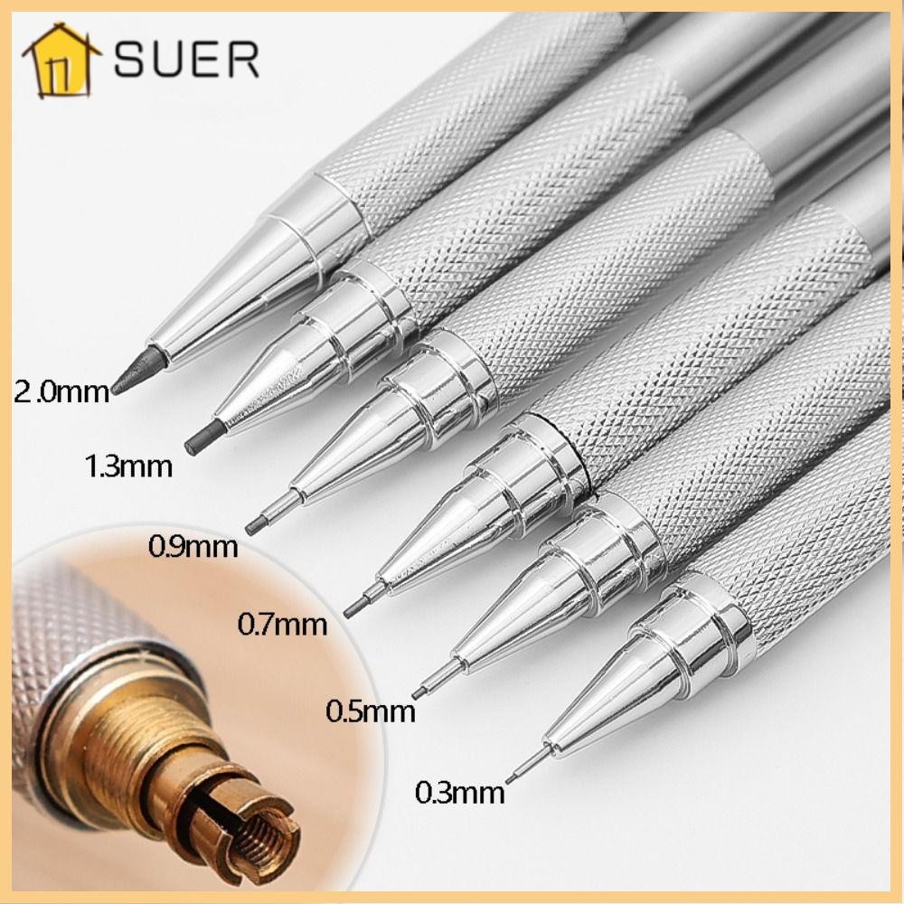 SUER1EN Mechanical Pencil, Metal Sketch Comics Design Automatic Pencil ...