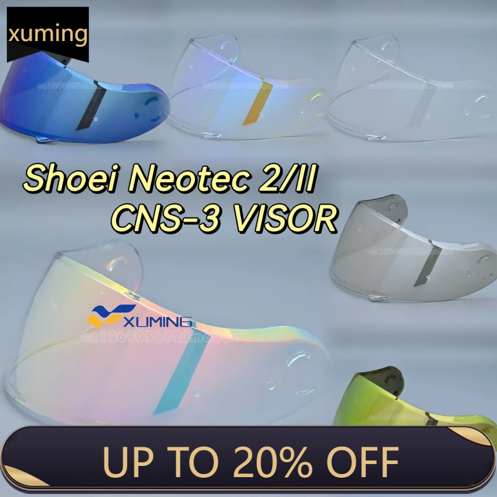 XM 【Hot sale】Neotec 2 CNS-3 Helmet Visor For Shoei Neotec II | Shopee Philippines