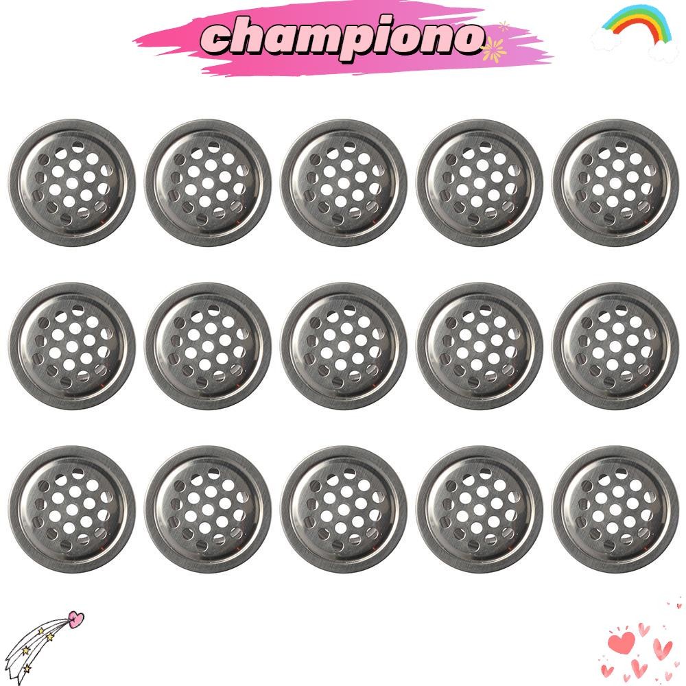 CHAMPIONO 15PCS Air Vents, 19mm Stainless Steel Vent Mesh Hole, Flat ...