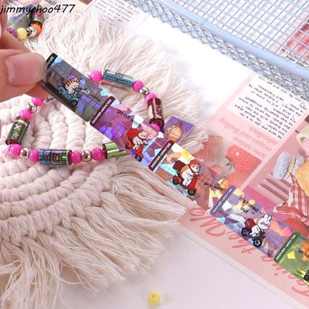 JIMMYCHOO 80/160pcs Kids Creative Sticker Bracelet, Stickirolls Colored ...