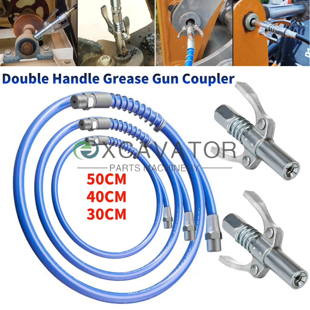 10000PSI Grease Gun Coupler NPTI/8 Oil Pump Quick Release Grease Nozzle ...