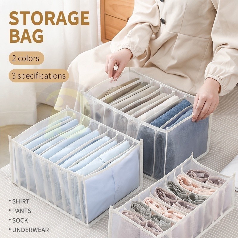 Clothes Storage Organizer Foldable Drawer Underwear Organizer Wardrobe ...