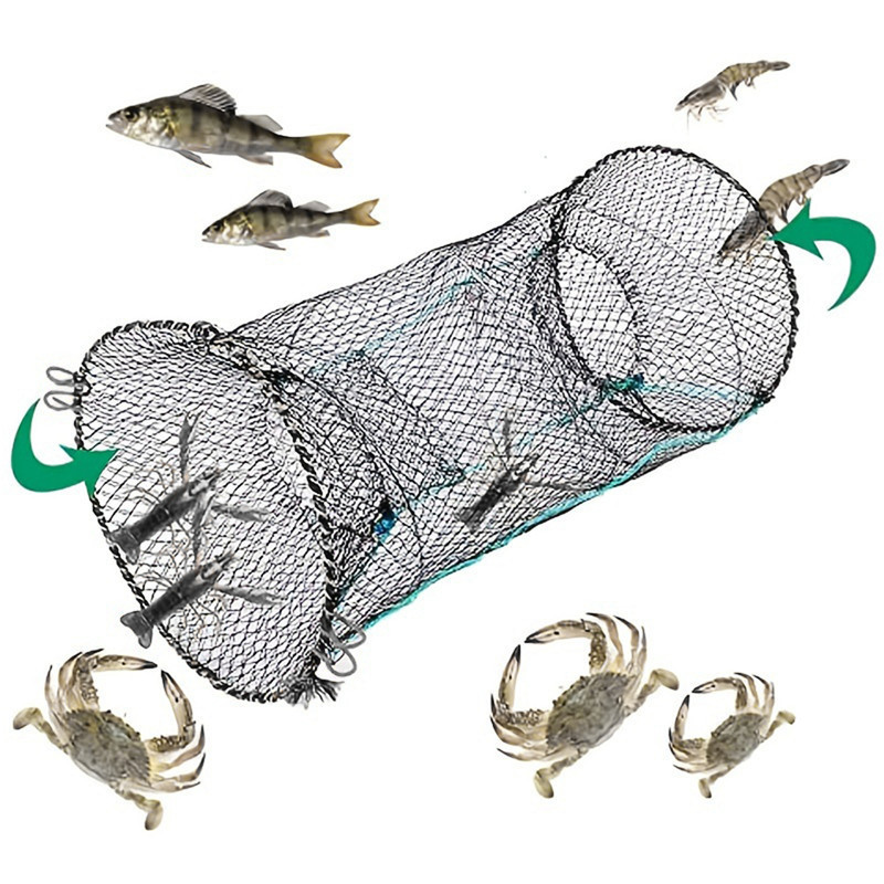 Circle Fishing Trap Cast Fish Trap Fish Shrimp Crab Trap Cage | Shopee ...