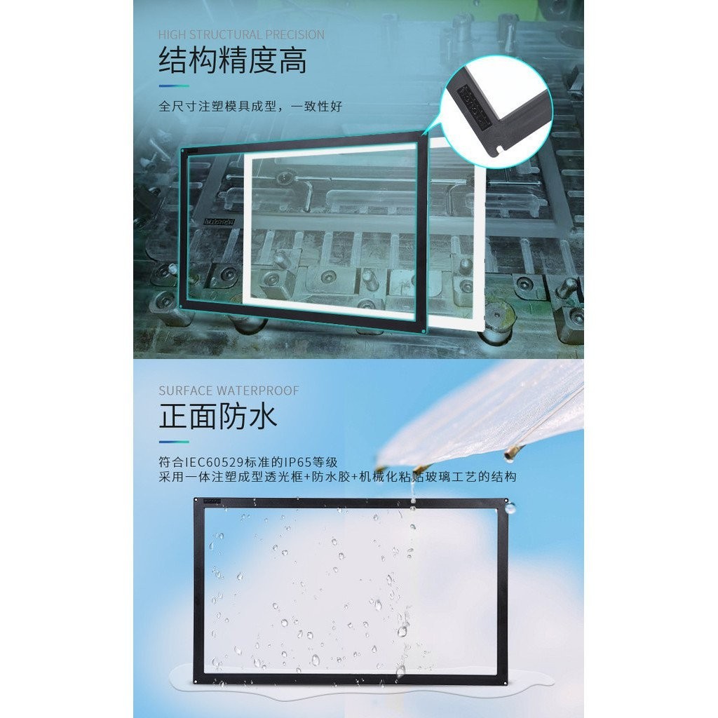 Economical-Infrared Touch Screen Frame Embedded Multi-Point Anti-Light Waterproof Express ...