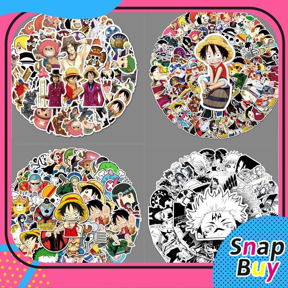 50Pcs/Set ONE PIECE Anime DIY Fashion Waterproof Luggage Laptop ...