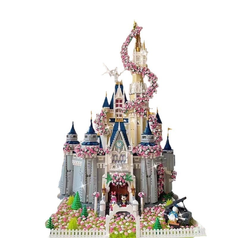 Lego Building Blocks Disney Princess Cherry Blossom Castle Building ...